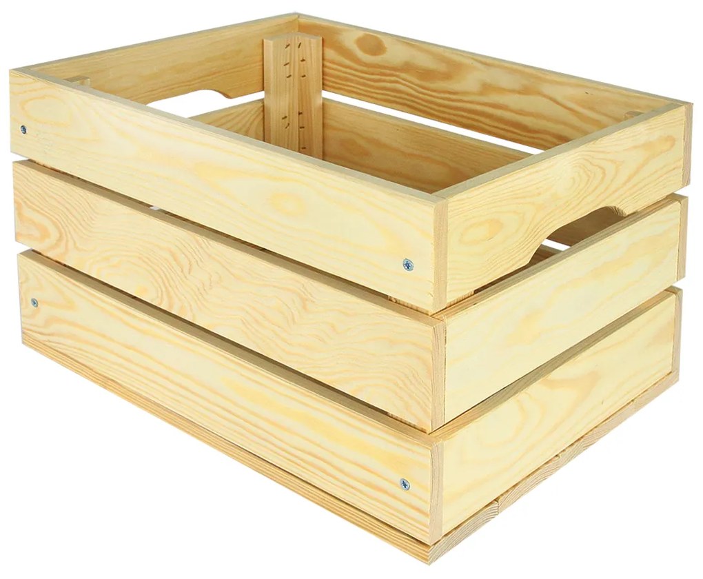 Dřevěná bedýnka SD-3-40x30 barevné varianty Povrchová úprava: Bez povrchové úpravy