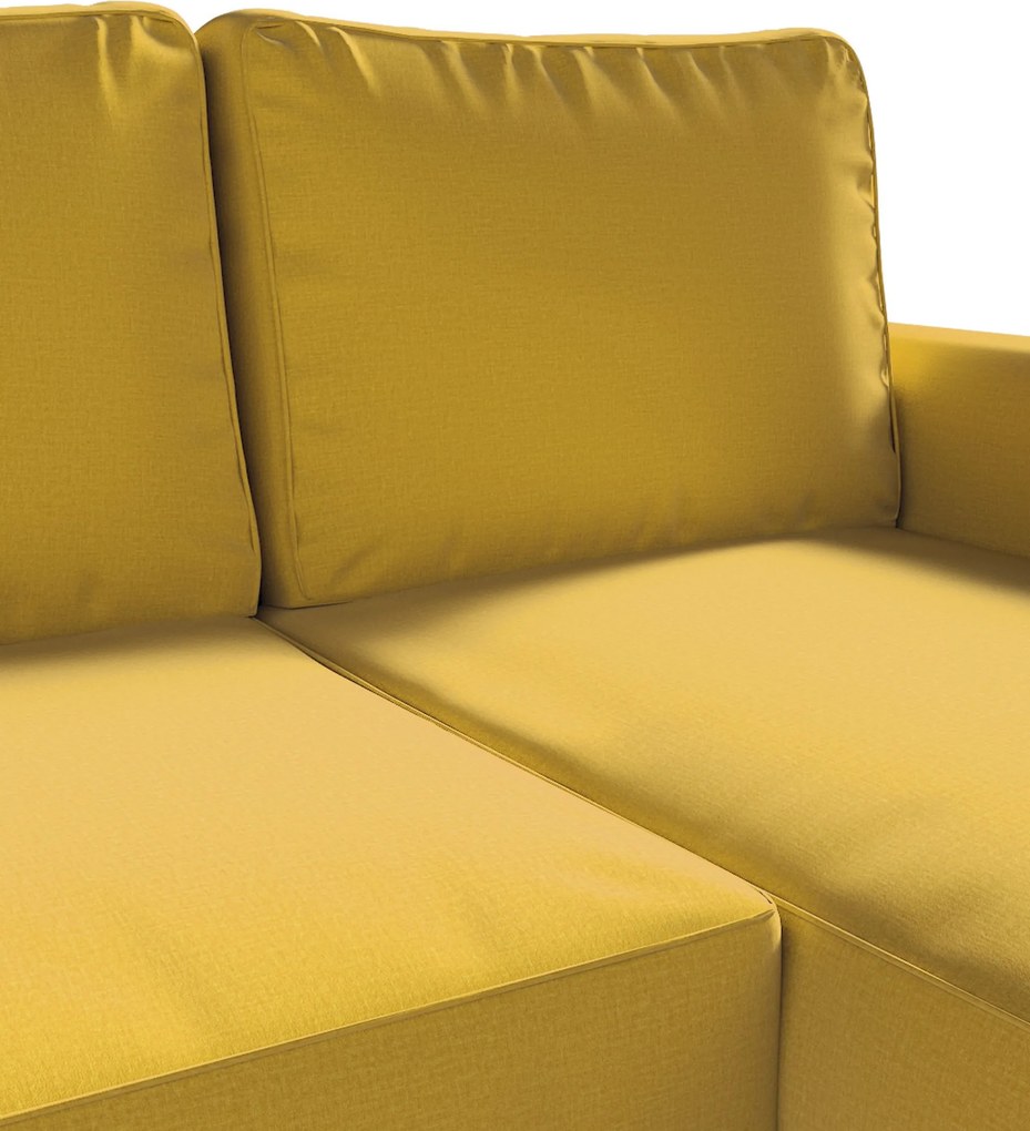 Potah na pohovku IKEA Backabro rozkládací se šezlongem barva žlutá látka sametová