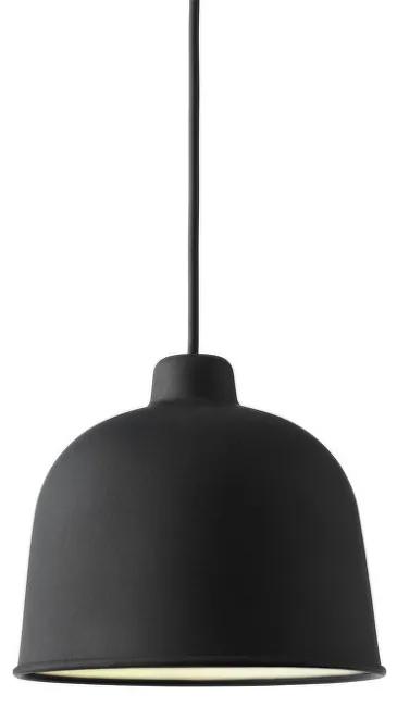 Muuto Závěsná lampa Grain, black 12237