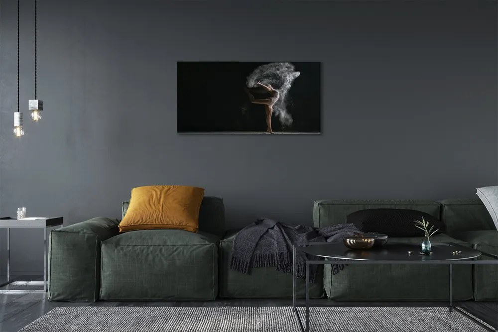 Obrazy na plátně žena kouř 100x50 cm