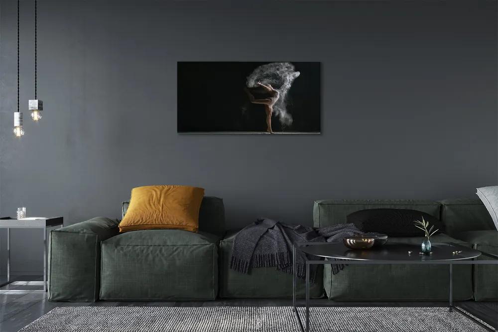 Obrazy na plátně žena kouř 125x50 cm