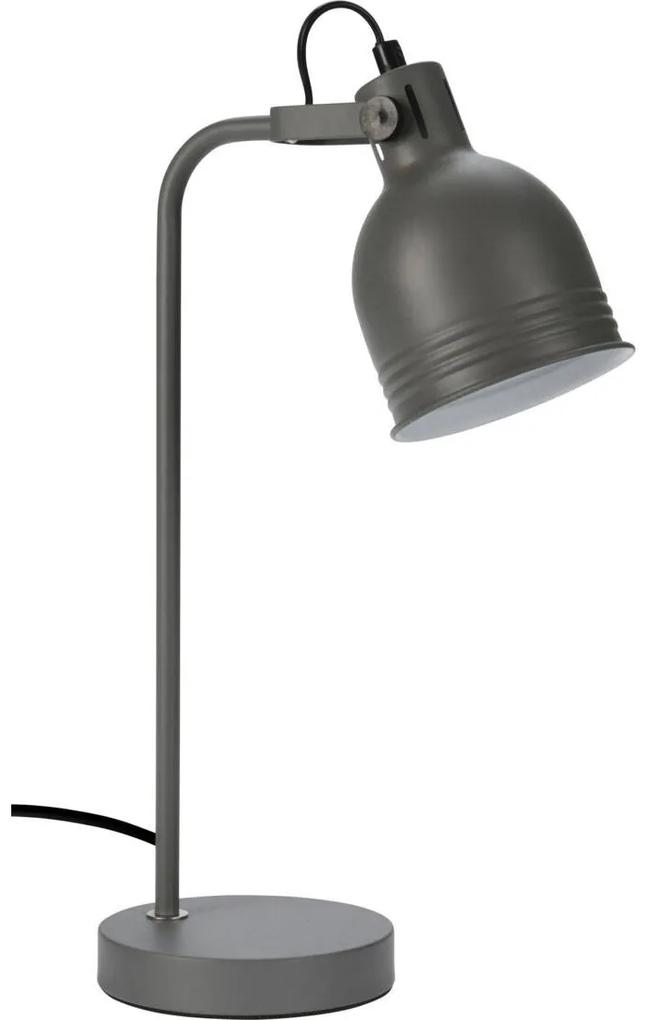 Stolní lampa v loftovým stylu, šedý, výška 42 cm