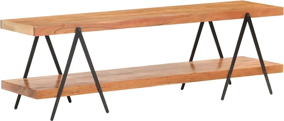 TV stolek 160 x 40 x 50 cm masivní akáciové dřevo 320500