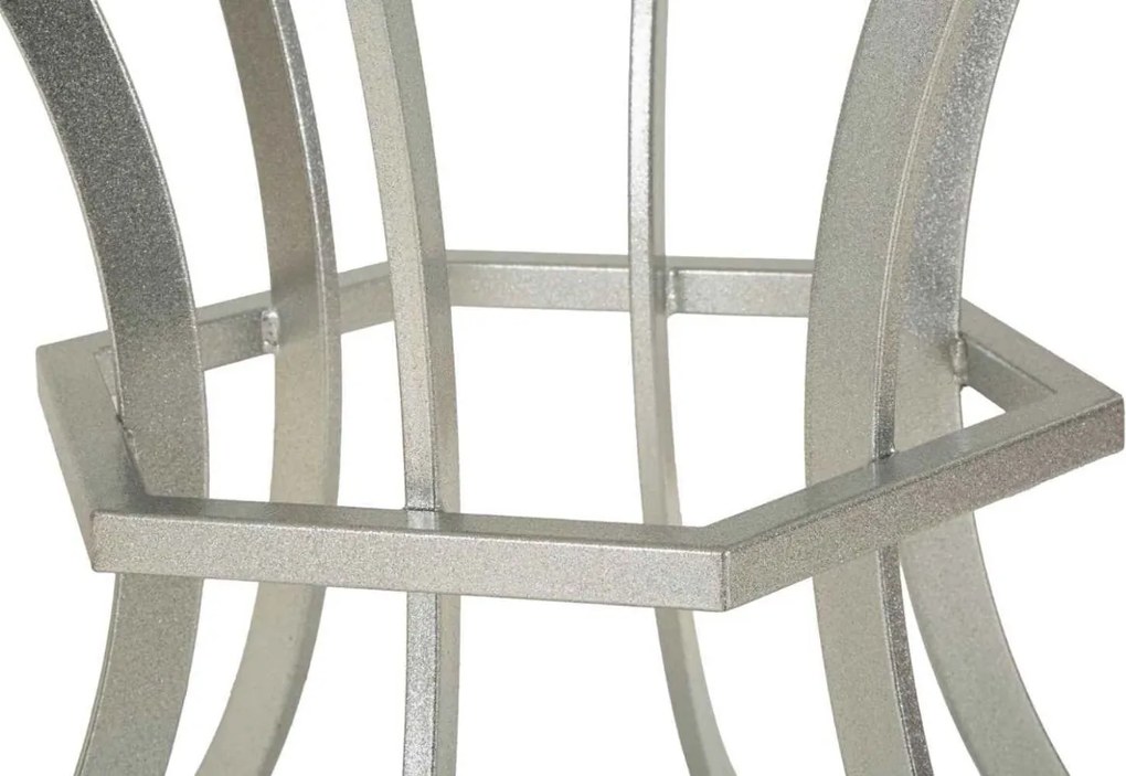 Designový jídelní stůl Nagendra 100 cm stříbrný