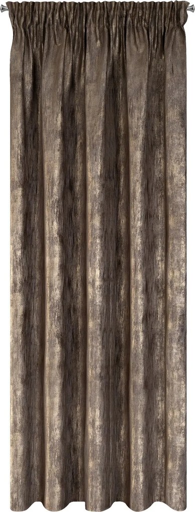 ZATEMŇOVACÍ ZÁVĚS NA PÁSCE ESTEL 140 X 270 CM HNĚDÁ