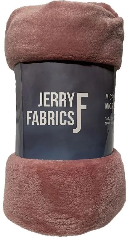 JERRY FABRICS Plyšová deka Starorůžová super soft  Polyester, 150/200 cm