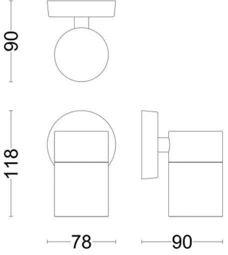 Philips - Venkovní nástěnné svítidlo KYLIS 1xGU10/25W/230V IP44