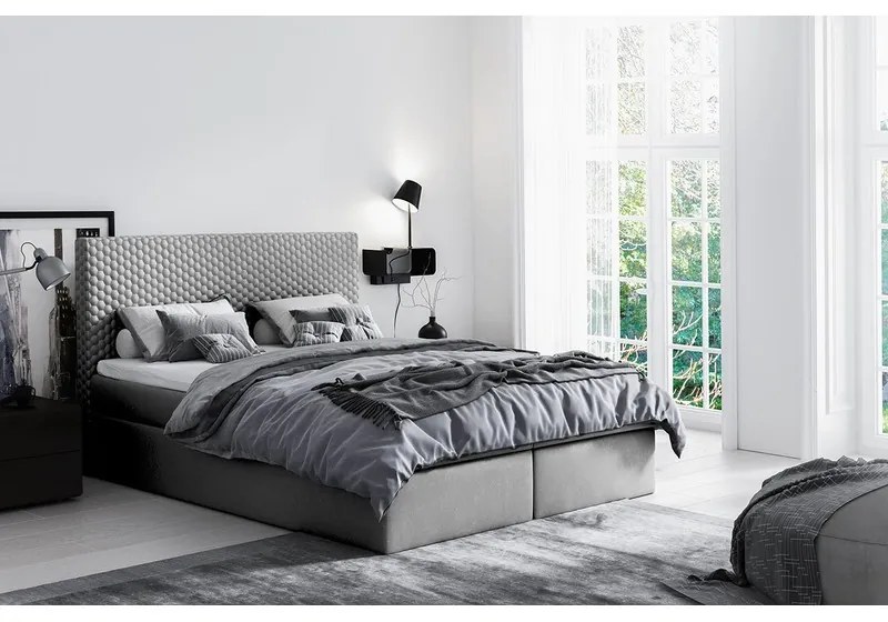 Kontinentální postel Malwa, Rozměr postele: 180 x 200 cm, Barva:: Velluto 11