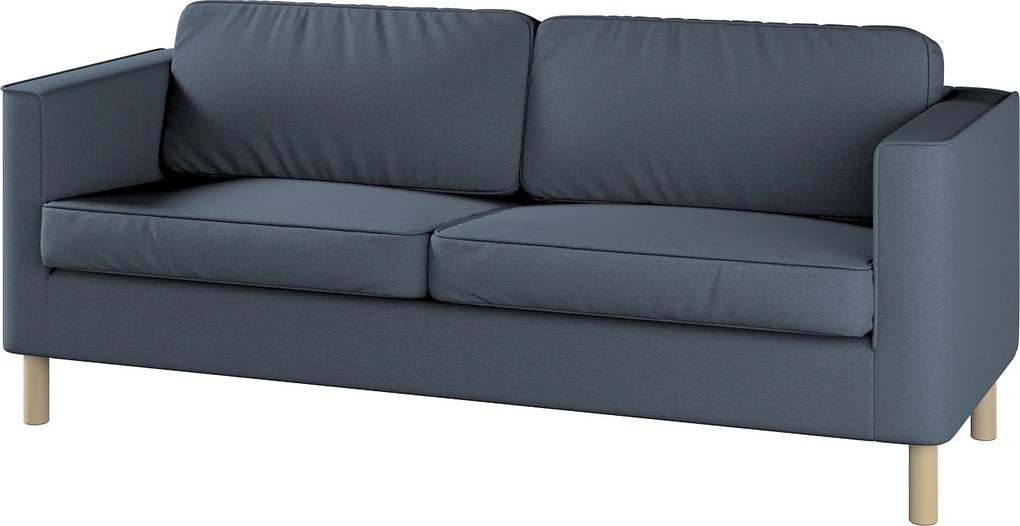Potah na pohovku Pärup pro 3 místa barva modrá látka pletený vzor