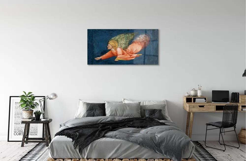 Obraz na skle Art okřídlený anděl 125x50 cm