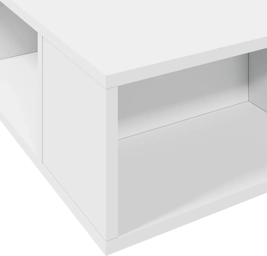 Rám postele bílý 100 x 200 cm kompozitní dřevo 3280510