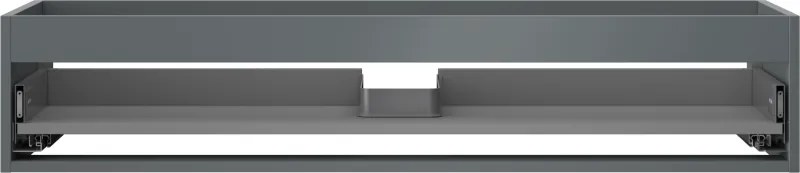 Mexen Box-A, závěsná skříňka 120 cm, 1 zásuvka, grafitová matná, 91AX0-1200-235-1-66