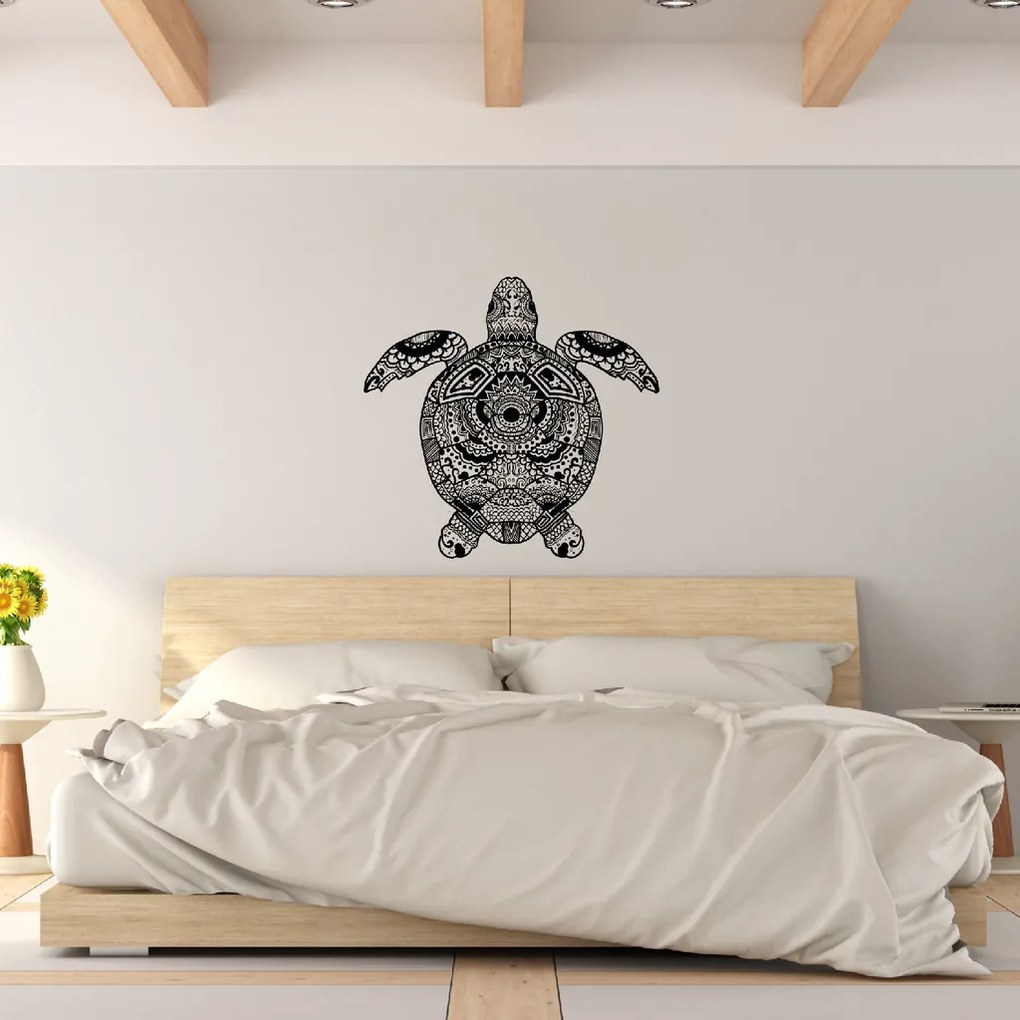 PIPPER. Samolepka na zeď "Mandala želva"