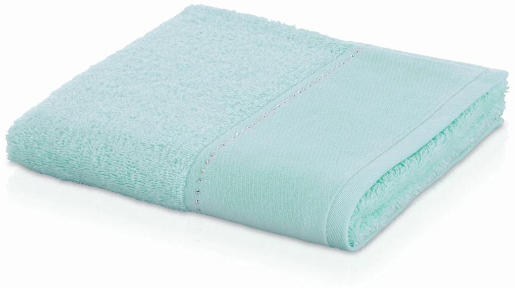 MÖVE Luxusní ručník MISS MŐVE s linkou z křišťálů swarovski 50 x 100 cm zelený - mint