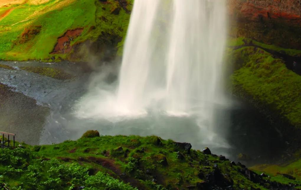 Malvis ® Obraz vodopád na Islandu Velikost: 120x80 cm
