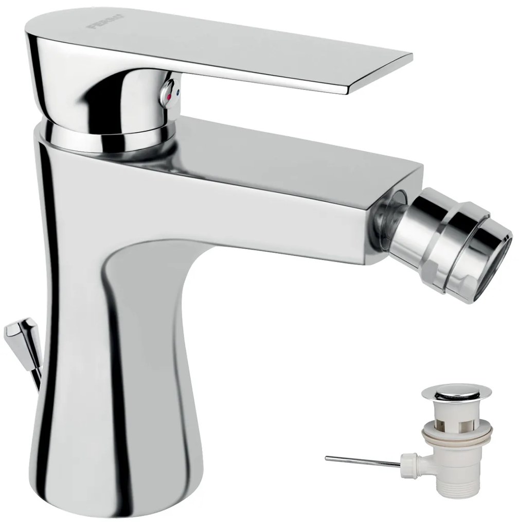 Ferro Algeo Square Bidetová baterie s odpadovou soupravou, chrom, 82011,0