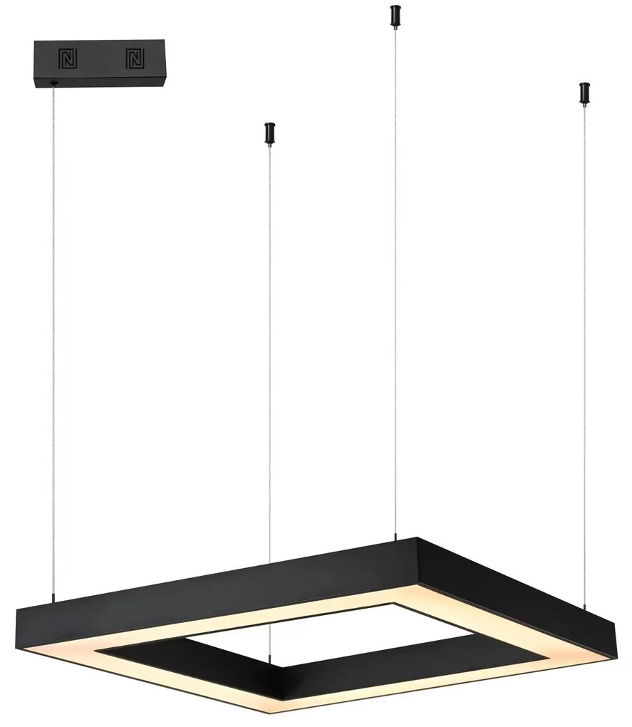 Immax NEO CANTO SLIM Smart závěsné svítidlo 80x80x7cm 60W černé Zigbee 3.0