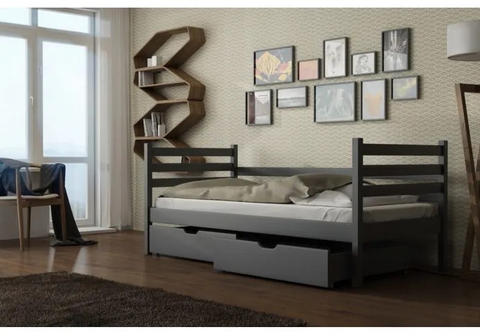 Dětská postel 80x180 ELEANORA - grafit