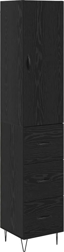 Vysoký bufet Černý dub 34,5 x 34 x 90 cm Kompozitní dřevo 3402735