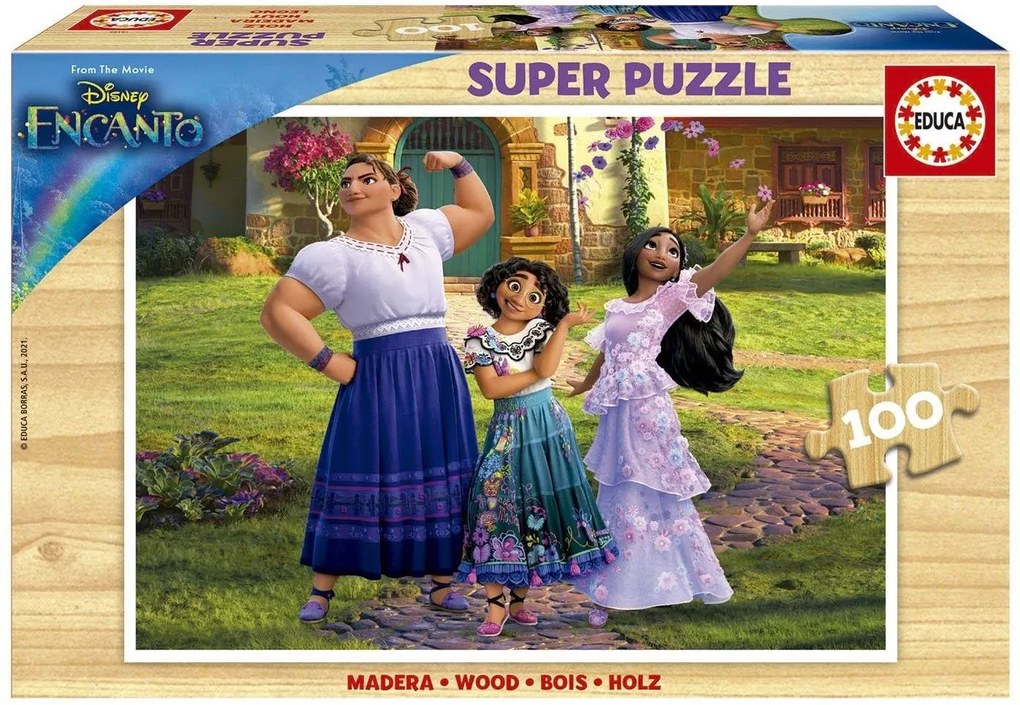 Puzzle educa dřevěné puzzle encanto 100 dílků