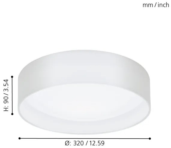 Eglo 31588 - LED stropní svítidlo PASTERI 1xLED/11W/230V