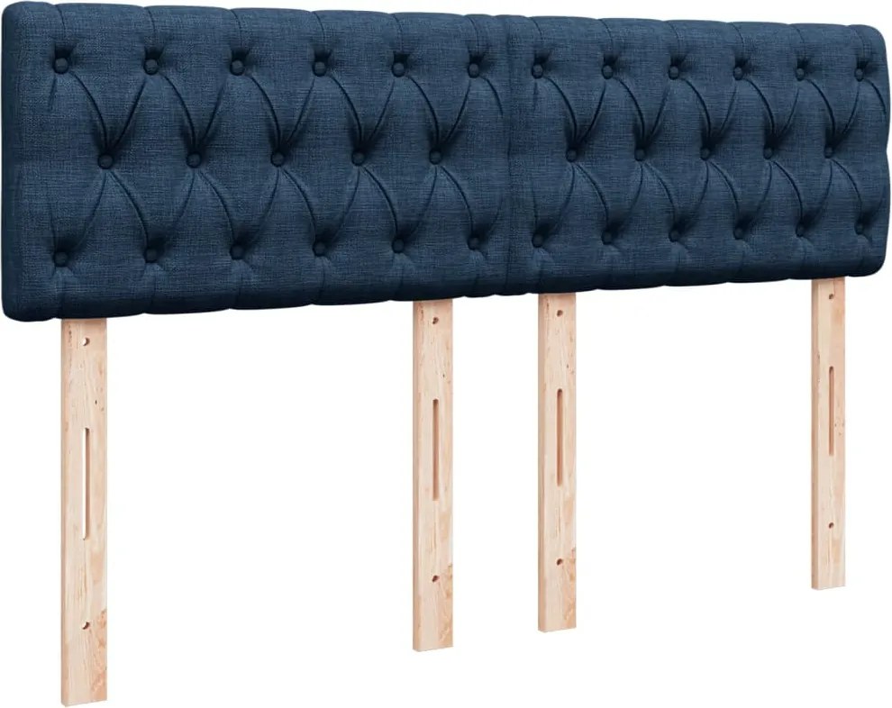 Box spring postel s matrací modrá 160x200 cm textil 3288252