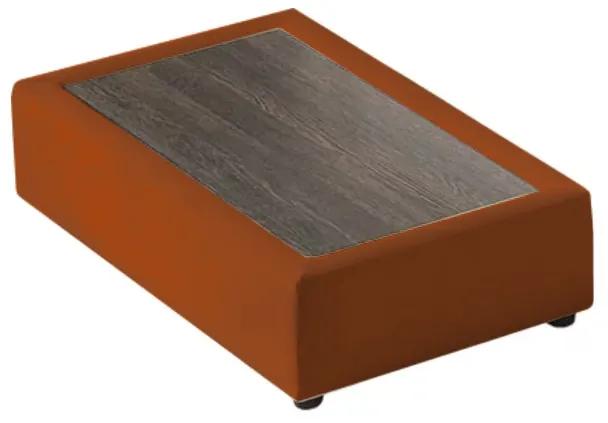 DOLMAR SEDAČKY Odkládací stolek - URBINO S/OT, různé tkaniny a barvy na výběr Čalounění: oranžová (Milton 7)
