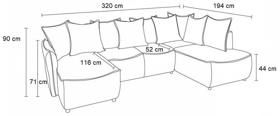 Tmavě šedá rozkládací rohová pohovka (levý roh) Leon – Bobochic Paris