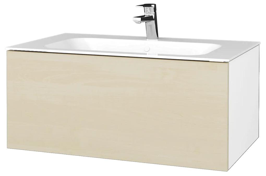 Dřevojas Koupelnová skříň VARIANTE SZZ 80 Varianta: M01 Bílá mat / M01 Bílá mat