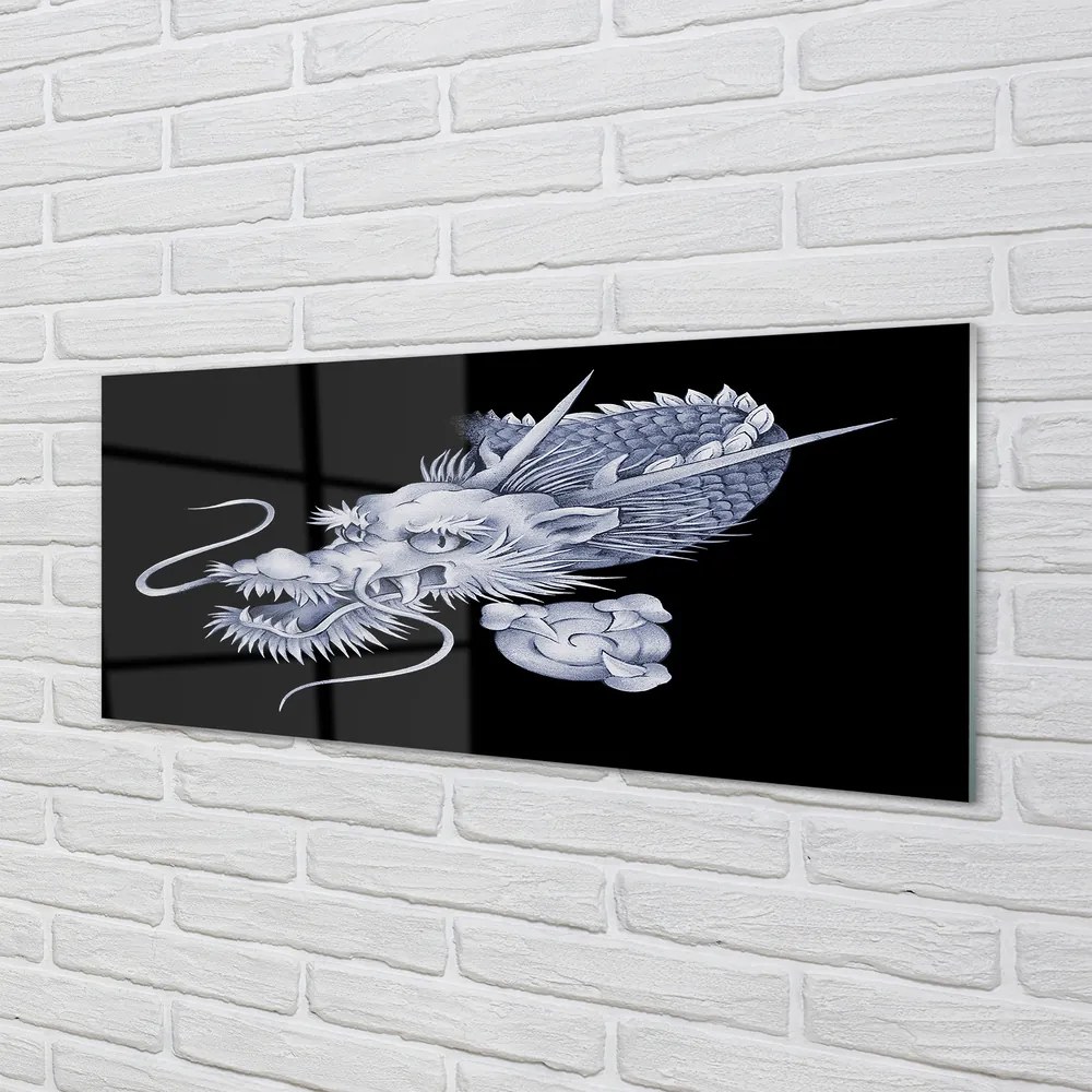 akrylový obraz Japonský drak 120x60 cm