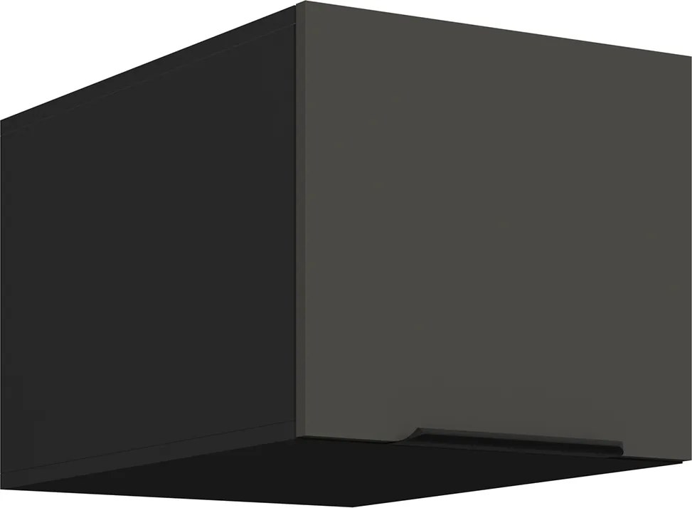 ARIA pe | horní skříňka 40 NAGU-36 1F výklopná | 40 cm | HLUBOKÁ | ANTI FINGERPRINT povrch | černá/šedá grafit