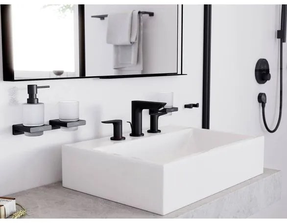 Hansgrohe Talis E Tříotvorová umyvadlová baterie s odtokovou soupravou s táhlem, kartáčovaný bronz, 71733140