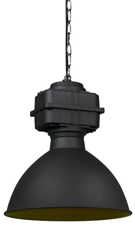 Průmyslová závěsná lampa malá matná černá - Sicko