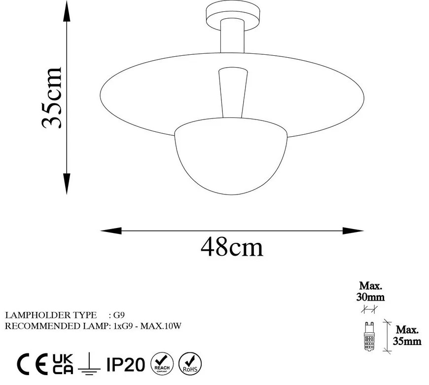 Závěsné svítidlo v měděné barvě s kovovým stínidlem ø 48 cm Kurt – Opviq lights