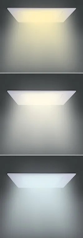 LED mini panel CCT, podhledový, 6W, 450lm, 3000K, 4000K, 6000K, čtvercový