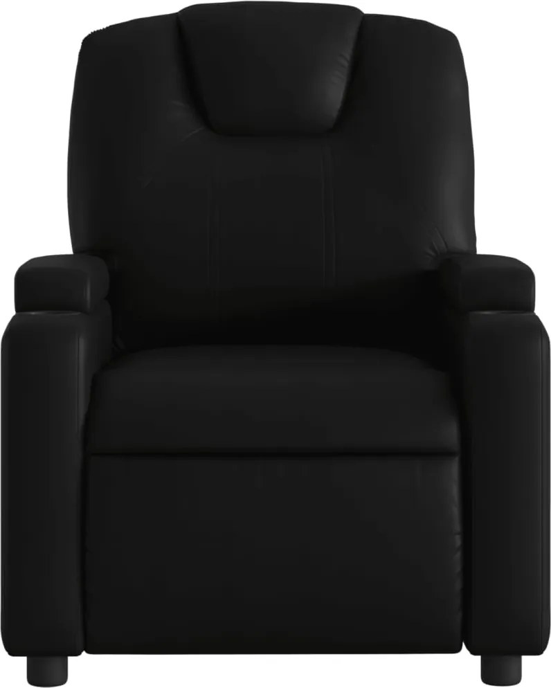 Polohovací křeslo černé, umělá kůže 3205540