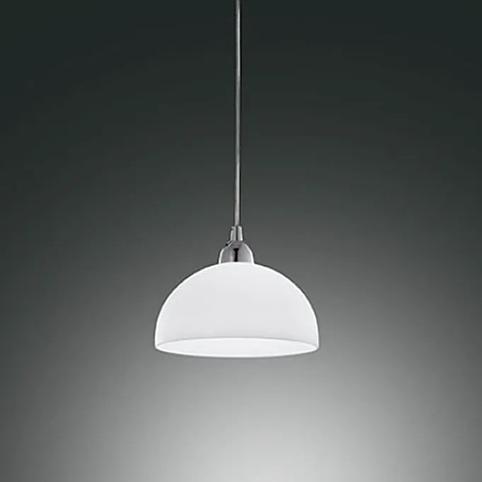 Fabas luce Fabas Nice 2908, závěsné svítidlo, 1x60W, kov, bílé stínítko o průměru 26cm