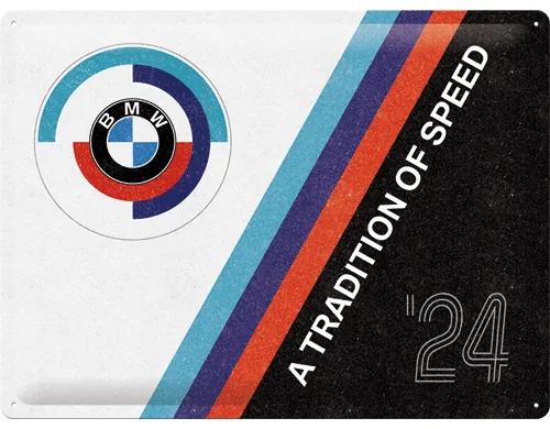Postershop Plechová cedule: BMW Motorsport (Tradition Of Speed) - 40x30 cm