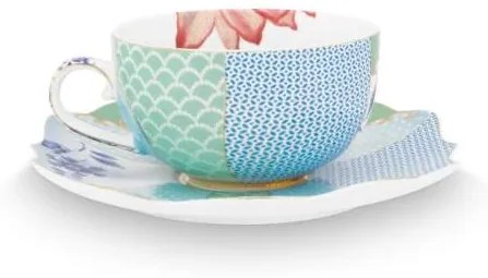 Pip Studio Royal Multi cappuccino šálek s podšálkem 210ml, barevný