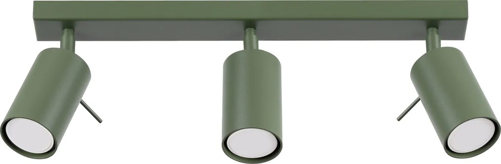 Sollux Lighting Stropní svítidlo RING 3L olivově zelené