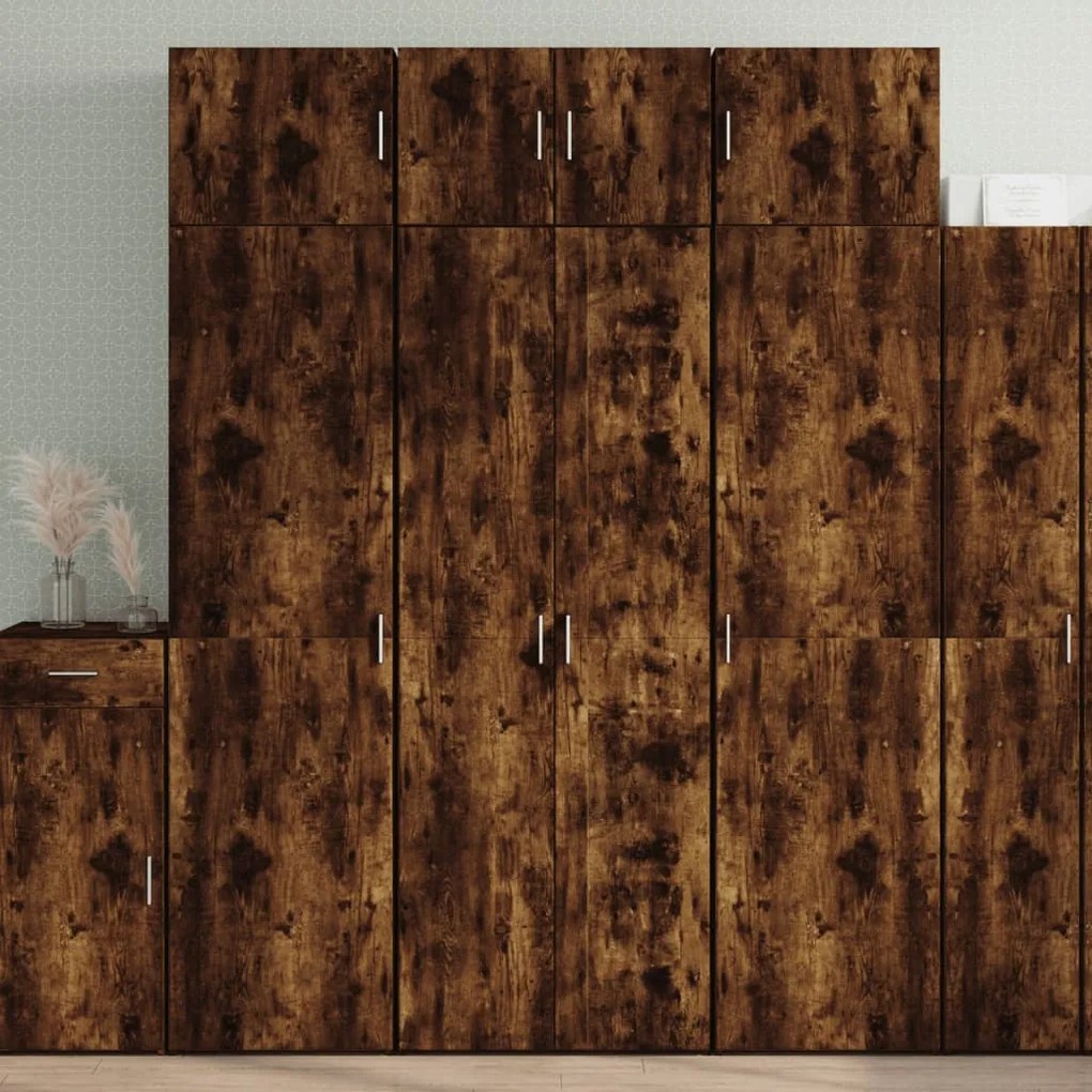 Skříň highboard kouřový dub 70 x 42,5 x 185 cm kompozitní dřevo 3281424