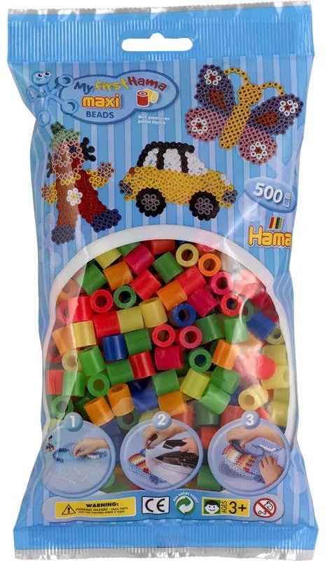 Hama Maxi korálky neonové - 500 ks