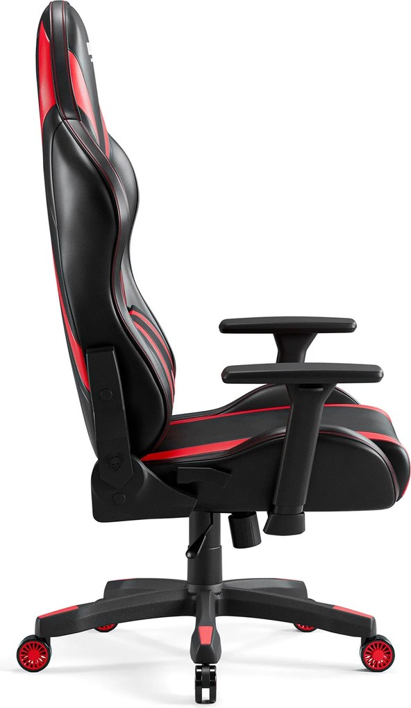Herní židle z ekokůže Small Size, černý-červený: Diablo X-Horn 2.0