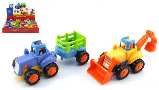 Traktor s vlekem - 16 x 7 x 7 cm