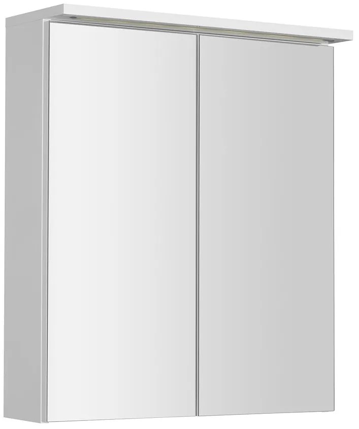 Aqualine Aqualine, KAWA STRIP Galerka s LED osvětlením 60x70x22cm, bílá, WGL60S