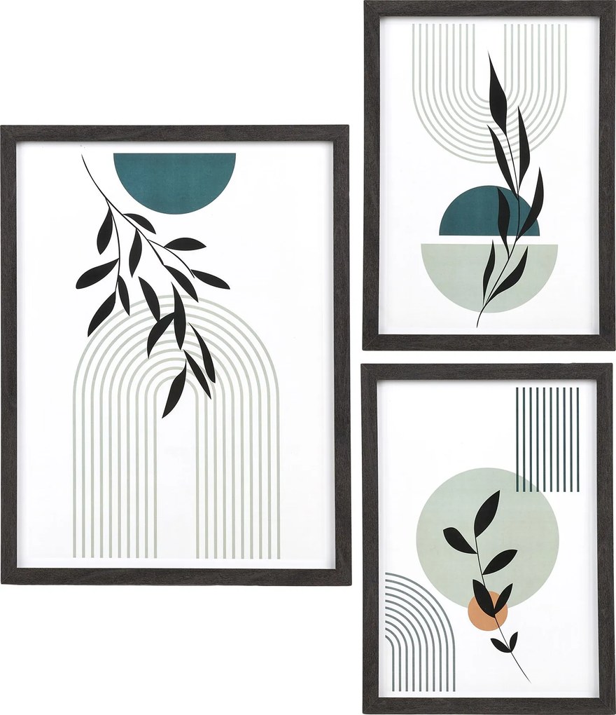 House Nordic Set 3 obrazů ASPEN 4981013