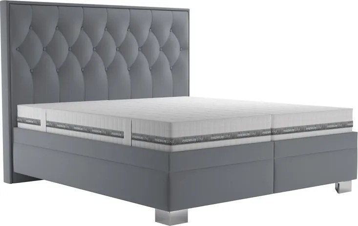 BLANÁŘ Postel Kristin 180x200 světle šedá