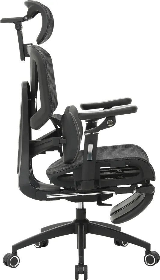 Ergonomická kancelářská židle STORM - tmavě šedá síťovina / nosnost 150 kg