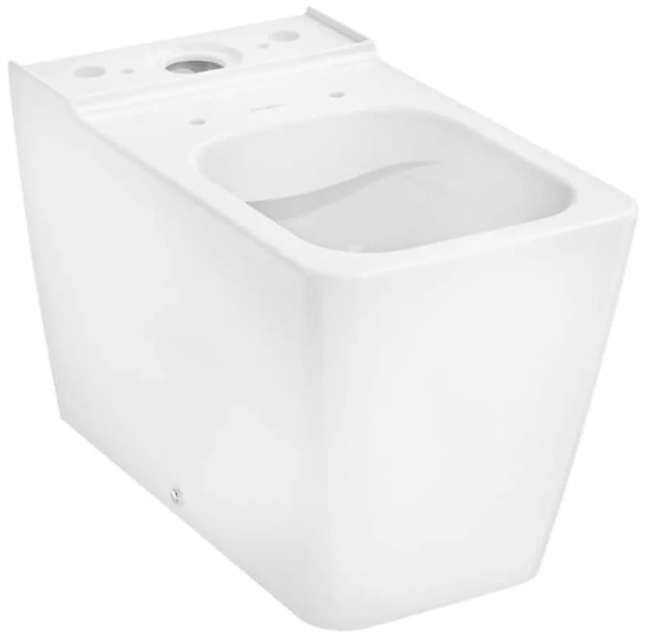 Hansgrohe EluPura Q - WC kombi mísa, vario odpad, AquaFall Flush, Rimless, EcoSmart, bílá 60263450