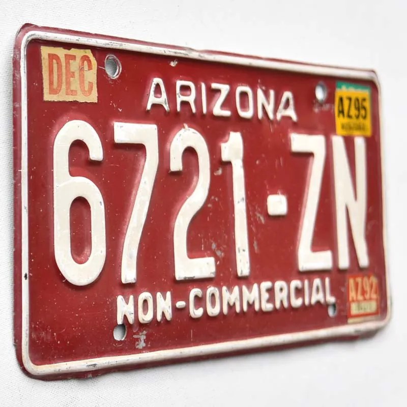 Americká SPZ Arizona Red 6721-ZN